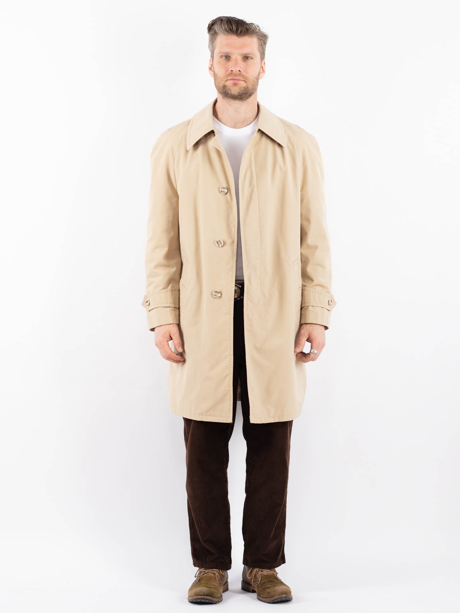 Online Vintage Store | Vintage 70's Men Mac Coat in Beige | NorthernGrip
