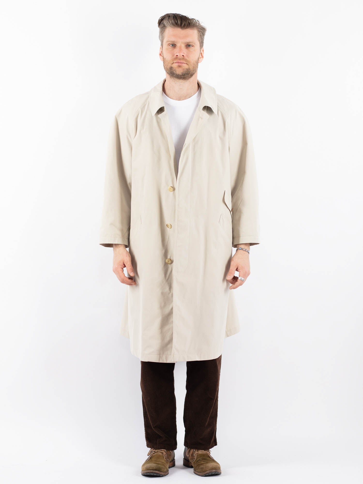 Online Vintage Store | Vintage 70's Men Mac Coat in Beige | NorthernGrip