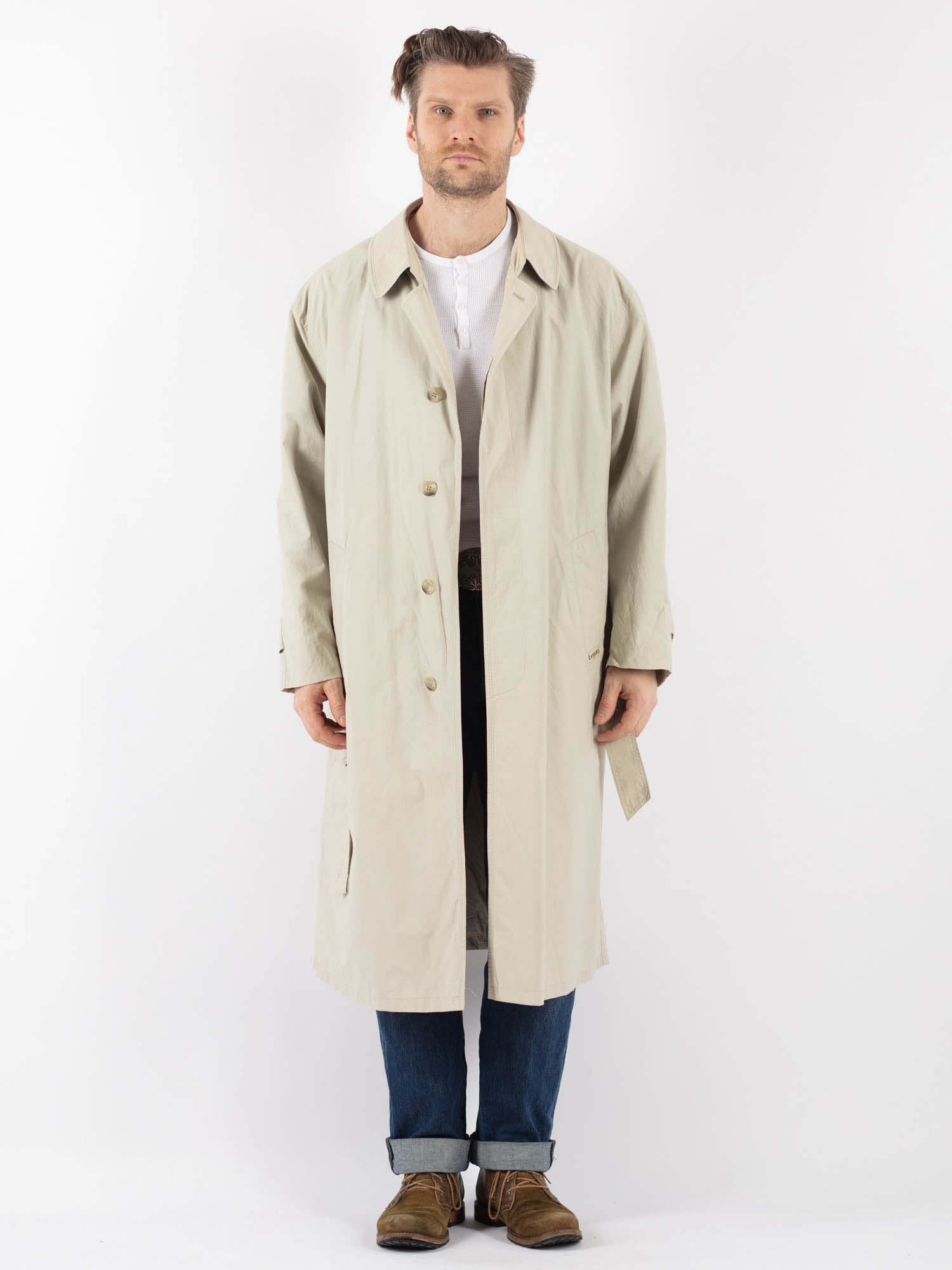 Online Vintage Store | Vintage 70's Men Mac Coat in Beige | NorthernGrip