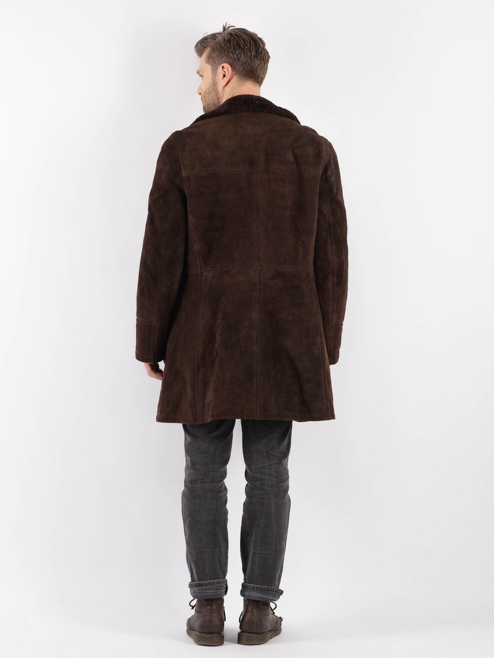 Online Vintage Store | Vintage 70's Men Sheepskin Coat in Brown ...