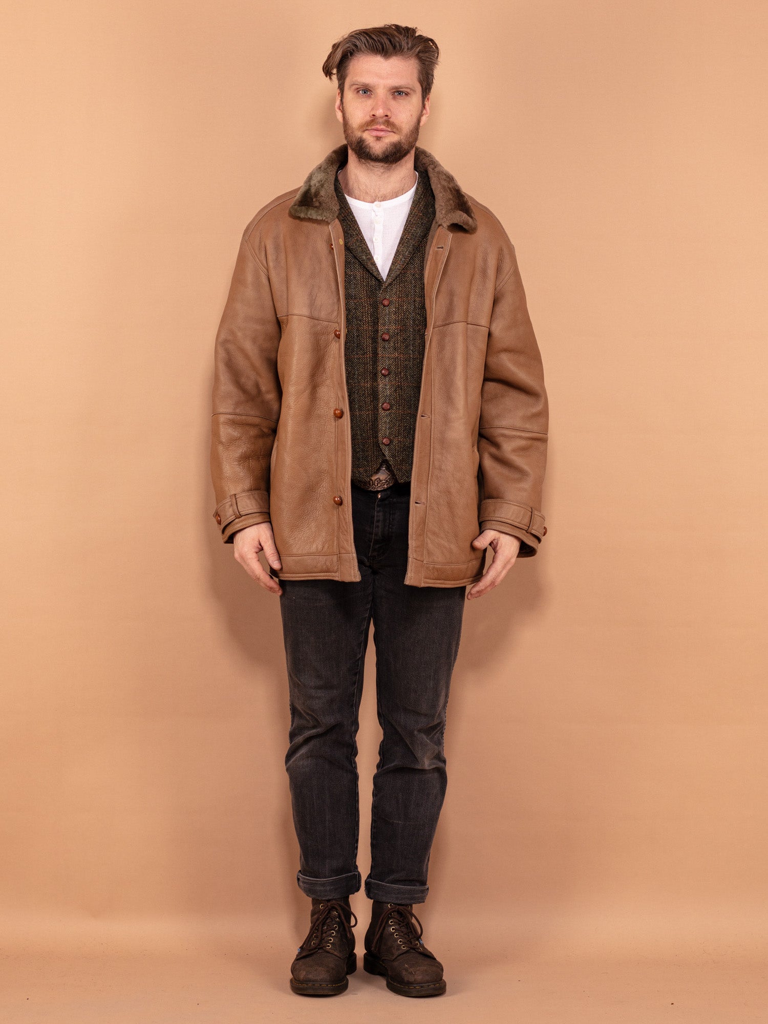 Online Vintage Store | 80's Men Sheepskin Coat | Northern Grip ...
