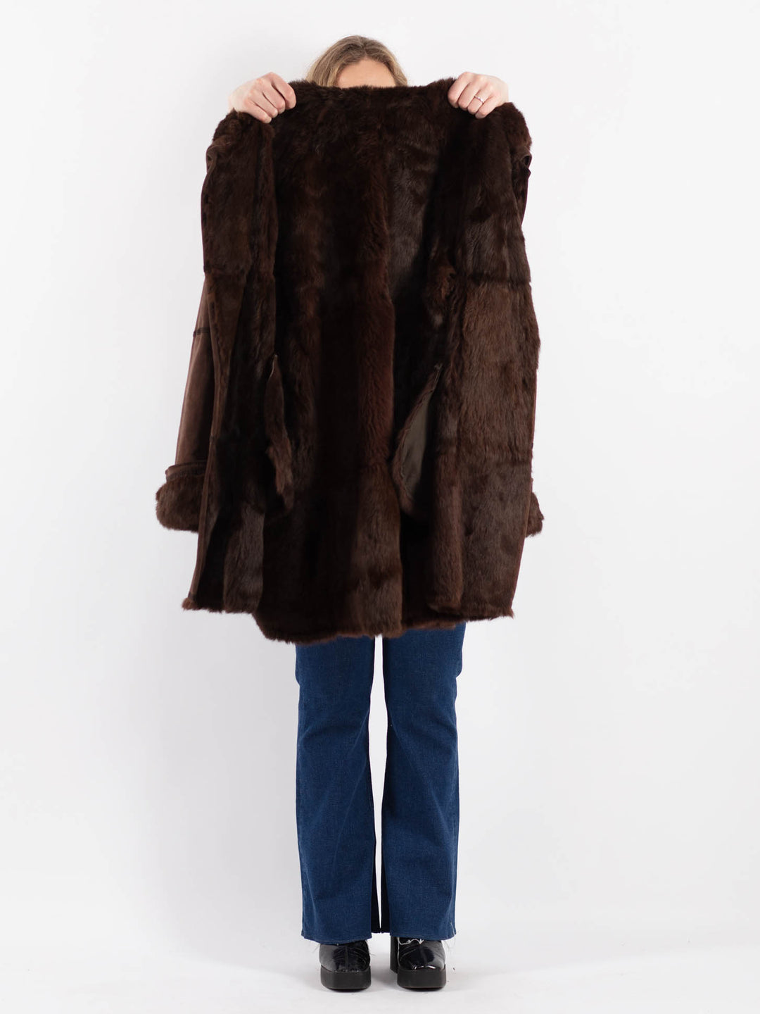 Online Vintage Store | Vintage 90's Women Suede Coat in Brown ...