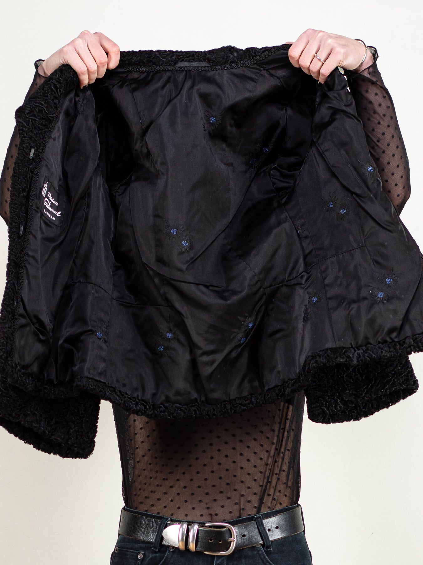 Online Vintage Store | Vintage 70's Karakul Fur Jacket in Black ...