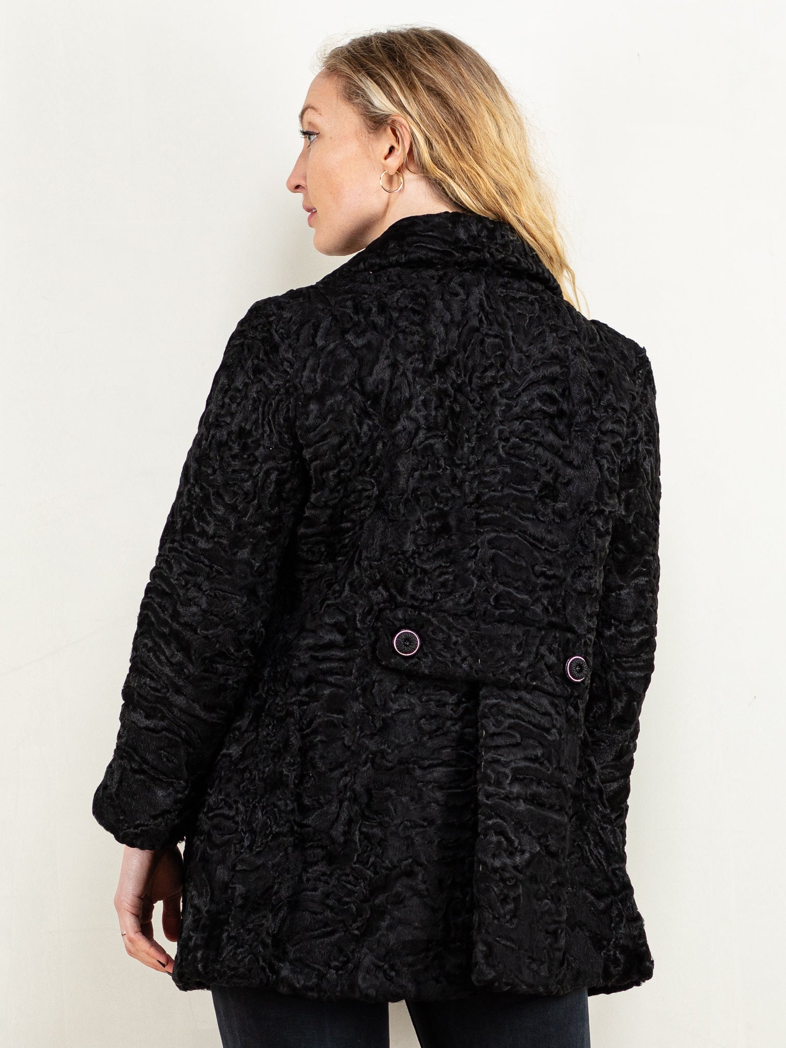 Online Vintage Store | 60's Women Karakul Fur Coat in Black | Northern ...